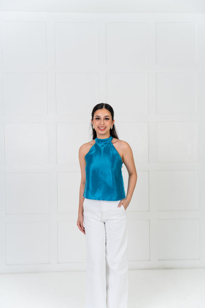 Laura Halter 2way Top - Ocean Blue – Wear Sundays